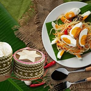 Heavens Tvcz Sticky Rice Basket Serving Thai Laos Small Handmade Bamboo to Keep Sticky Rice Warm for Restaurant