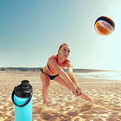 Spout lid fits Hydro Flask Wide Mouth 32 40 oz, Chug lid for HydroFlask Wide Mouth Water bottle with Flexible Handle, Replacement Lids for HydroFlask Wide Mouth 32 40 oz Lid