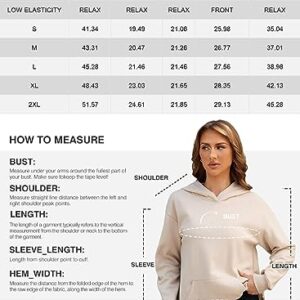 SHEWIN Womens Sweatshirt Long Sleeve Fleece Hoodies Pullover Tops Lightweight 2023 Fall Fashion Oversized Sweatshirts for Women Loose fit,US 8-10(M),Purple