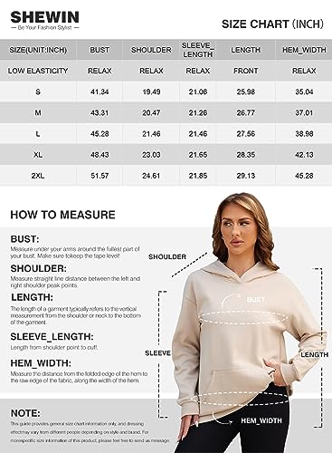 SHEWIN Womens Sweatshirt Long Sleeve Fleece Hoodies Pullover Tops Lightweight 2023 Fall Fashion Oversized Sweatshirts for Women Loose fit,US 8-10(M),Purple