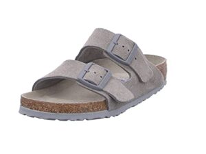 birkenstock unisex's slides, gray, 42 eu