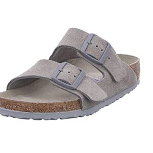 BIRKENSTOCK Unisex's Slides, Gray, 42 EU