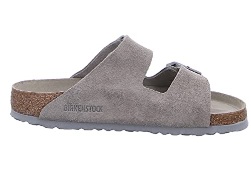 BIRKENSTOCK Unisex's Slides, Gray, 42 EU