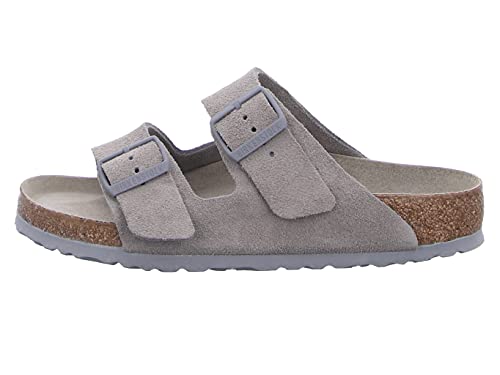 BIRKENSTOCK Unisex's Slides, Gray, 42 EU