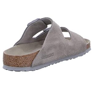 BIRKENSTOCK Unisex's Slides, Gray, 42 EU