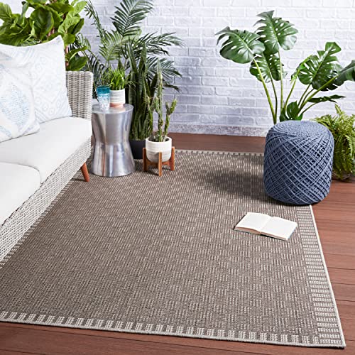 Jaipur Living Vibe Iti 2'X3' Area Rug, Coastal Taupe for Outdoor Spaces