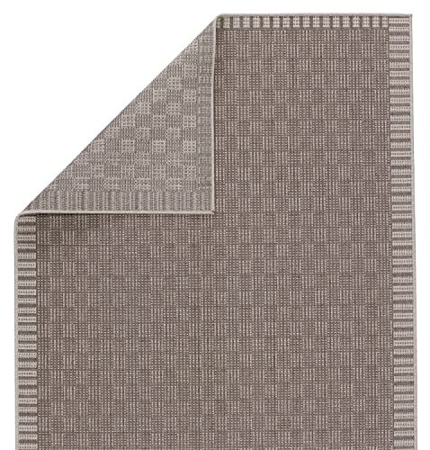 Jaipur Living Vibe Iti 2'X3' Area Rug, Coastal Taupe for Outdoor Spaces