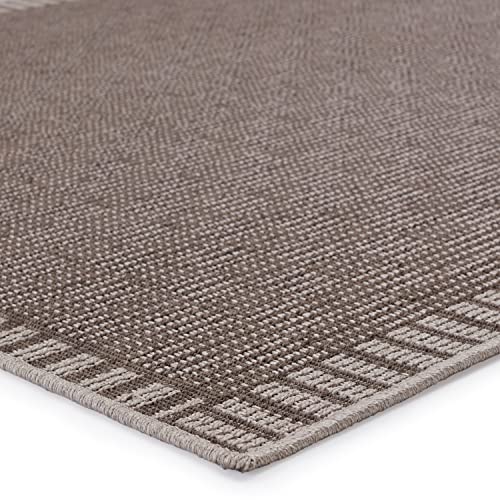 Jaipur Living Vibe Iti 2'X3' Area Rug, Coastal Taupe for Outdoor Spaces