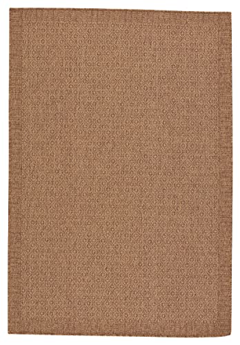 Jaipur Living Vibe Maeva 2'X3' Area Rug, Coastal Light Brown for Outdoor Spaces