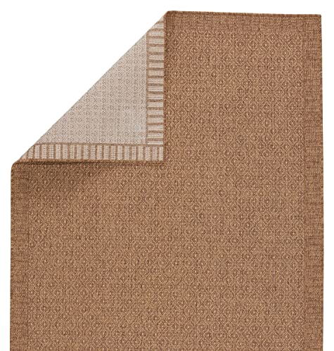 Jaipur Living Vibe Maeva 2'X3' Area Rug, Coastal Light Brown for Outdoor Spaces