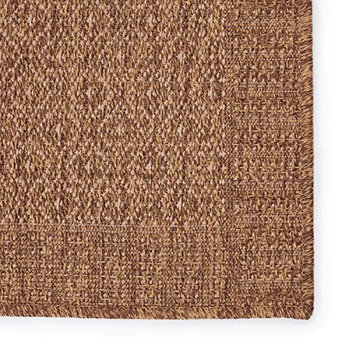 Jaipur Living Vibe Maeva 2'X3' Area Rug, Coastal Light Brown for Outdoor Spaces