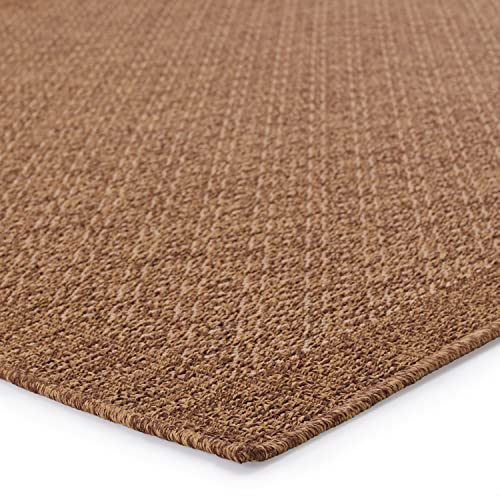 Jaipur Living Vibe Maeva 2'X3' Area Rug, Coastal Light Brown for Outdoor Spaces