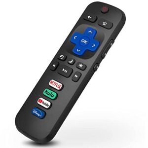 loutoc universal replacement compatible with tcl-roku-tv-remote, rc280 rc282 compatible with roku philips, onn, hitachi, element, haier, lg, sanyo, jvc tvs(infrared)