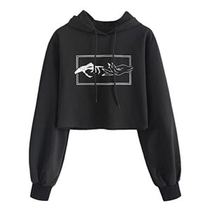 ZAFUL 2022 Winter Women's Letter Graphic Pullover Sweatshirts Unisex Oversized Fleece Lined Sweatshirt Y2K Tops