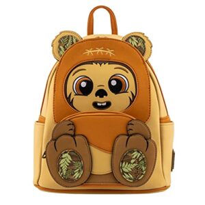 loungefly star wars wicket ewok footsie cosplay womens double strap shoulder bag purse