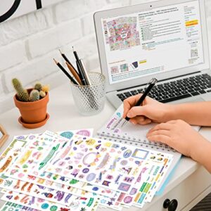 Aesthetic Planner Stickers for Fun Planning - 1300+ Cute Sticker Accessories to Decorate & Improve Your Planners, Calendar, Journal and Scrapbooking