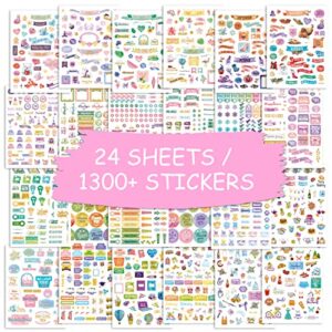 Aesthetic Planner Stickers for Fun Planning - 1300+ Cute Sticker Accessories to Decorate & Improve Your Planners, Calendar, Journal and Scrapbooking