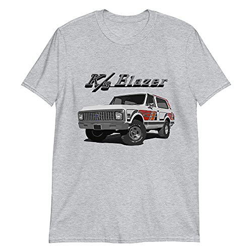 Retro Chevy Blazer K5 Feathers Short-Sleeve Unisex T-Shirt Sport Grey