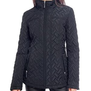 S P Y M Womens Diamond Quilted Jacket Lightweight Padding Coat with Pockets, Regular and Plus Size