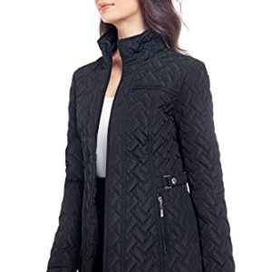 S P Y M Womens Diamond Quilted Jacket Lightweight Padding Coat with Pockets, Regular and Plus Size