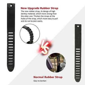 SUNPIE UTV Gun Rack, Upgrade Rubber Strap for 1.5 1.75 1.875 2inch Round Roll Bar Mount Holder Compatible with Polaris Ranger RZR General Can am Maverick X3 Defender Honda Pioneer Talon Kawasaki