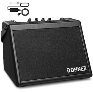 donner mini electric drum amp 20w, wireless electronic drum amplifier keyboard speaker dda-20 protable for home practice