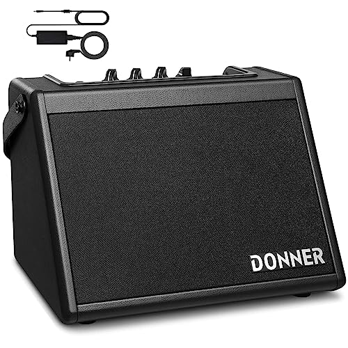 Donner Mini Electric Drum Amp 20W, Wireless Electronic Drum Amplifier Keyboard Speaker DDA-20 Protable for Home Practice