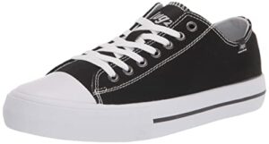 lugz mens stagger lo sneaker, black/white, 12 us