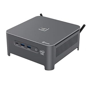 mini computer intel i7-10750h processors,16gb ddr4 ram 512gb ssd mini pc windows 10pro, micro desktop computer with hdmi/dp dual 4k output support msata dual band wifi 2.4g/5g bt 5.0 gigabit ethernet