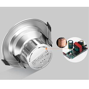 SYunxiang Downlight Led3W Lámpara De Techo Incrustado Hogar Sala De Estar Pasillo Techo Pasillo Proyector Lámpara De Cobre 2.5 Pulgadas Lámpara De Orificio De Downlight Lámpara Cóncava