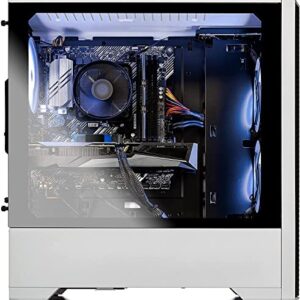 Skytech Gaming Blaze 3.0 Gaming Computer PC Desktop - Intel i3-10100F, GTX 1650, 500GB SSD, 8GB DDR4 3000, RGB Fans, AC WiFi, Windows 10 Home 64-bit, White