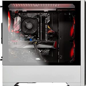 Skytech Gaming Blaze 3.0 Gaming Computer PC Desktop - Intel i3-10100F, GTX 1650, 500GB SSD, 8GB DDR4 3000, RGB Fans, AC WiFi, Windows 10 Home 64-bit, White