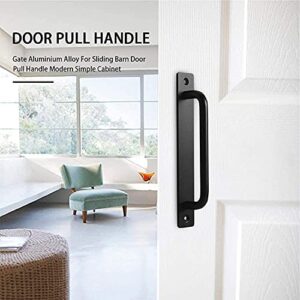 gaizda Pack of 2 barn Door Handle,Sliding Door Pull Handle,High Performance Handle, Cabinet Door Handles, Drawer Knobs, Kitchen Handles,Hardware Door Handle for a Wooden Door,Cabinet Door,Black