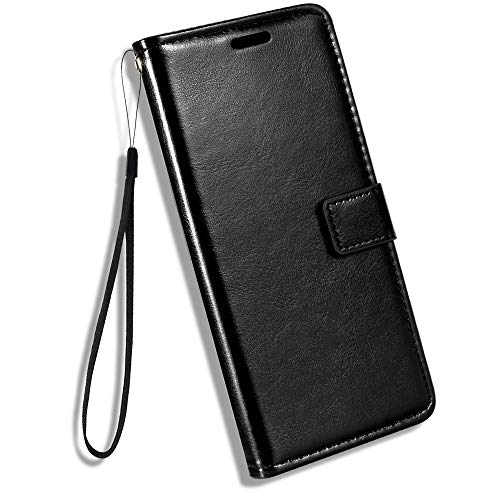 Shantime Oppo Reno 6 Pro 5G Wallet Case, Premium PU Leather Magnetic Flip Case Cover with Card Holder and Kickstand for Oppo Reno 6 Pro 5G Black