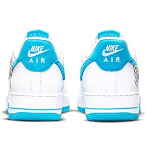 Nike Men's Air Force 1 Low Space Jam Tune Squad, White/Light Blue Fury/White, 9.5