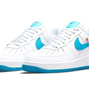 Nike Men's Air Force 1 Low Space Jam Tune Squad, White/Light Blue Fury/White, 9.5