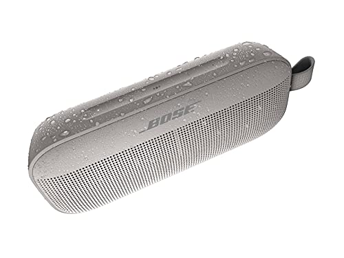 Bose SoundLink Flex Bluetooth Speaker, Portable Speaker with Microphone, Wireless Waterproof Speaker for Travel, Outdoor and Pool Use, White