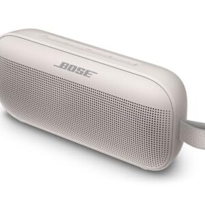 Bose SoundLink Flex Bluetooth Speaker, Portable Speaker with Microphone, Wireless Waterproof Speaker for Travel, Outdoor and Pool Use, White