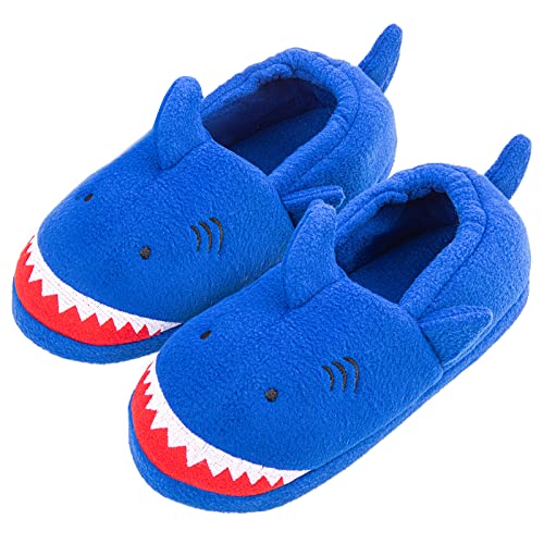 Boys House Slippers for Little Big Kids Warm Slip On House Shoes Cute Winter Nonslip Indoor Home Slippers