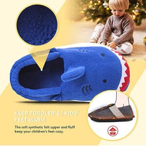 Boys House Slippers for Little Big Kids Warm Slip On House Shoes Cute Winter Nonslip Indoor Home Slippers