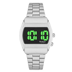 armitron sport retro men's digital bracelet watch, 40/8475