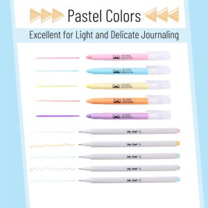 Mr. Pen- Bible Gel Highlighters and Fineliner Pens No Bleed, Pastel Colors, 10 Pack, Bible Journaling Kit, Bible Highlighters and Pens No Bleed, Bible Pens, Gel Highlighters, No Bleed Highlighters