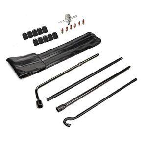 dr.roc compatible with spare tire tool kit with tire jack handle and wheel lug wrench 2007-2021 toyota tundra 2008-2021 toyota sequoia