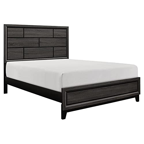 Pemberly Row Modern Engineered Wood California King Bed in Gray