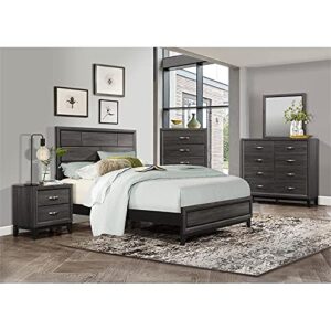 Pemberly Row Modern Engineered Wood California King Bed in Gray