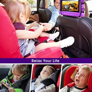 Lpoake Upgraded Car Headrest Mount Holder, Tablet Holder for Car Back Seat, Tablet Mount for Kids Fits All 7-12.9'' Tablets