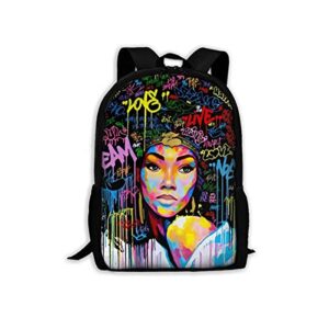 galirvc african women backpack high-capacity laptop bag school bookbag for teens girls college students travel hiking