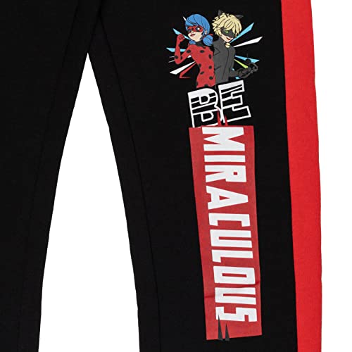 Miraculous Ladybug Little Girls Fleece 2 Pack Pants Red/Black 4-5