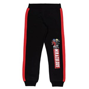 Miraculous Ladybug Little Girls Fleece 2 Pack Pants Red/Black 4-5