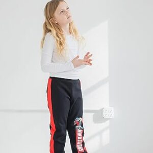 Miraculous Ladybug Little Girls Fleece 2 Pack Pants Red/Black 4-5